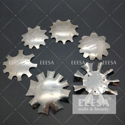 China Flat Smile V Shape Stainless Steel Nail Art Design Tip Extension Tool Easy French Shape Nail Cutter for sale