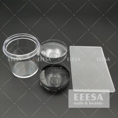 China 3.5Cm Clear Transparent Nail Art 3D Stamper With Plates for sale