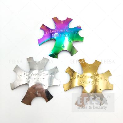 China Nail Art Metal C Acrylic Round Oval Deep Easy French Smile Cut Nail Cutter for sale