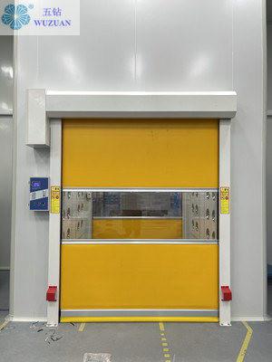 China European Standard Well Sealing PVC High Speed Radar Rolling Shutter Door with Visual Window for sale