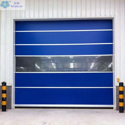 China Intelligent PVC Fast Soft Curtain Door High Speed Rolling Shutter Door for sale