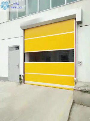 China Automatic Plastic Roll up Door with Radar Sensor PVC Fast Door High Speed PVC Door for sale