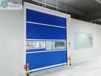 China PVC Fabric Car Wash Plastic Fast Action Automatic Servo System Rapid Roll High Speed Roller Shutter Door for sale