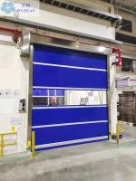 China PVC Fabric Car Wash Plastic Fast Action Automatic Servo System Rapid Roll High Speed Roller Shutter Door for sale