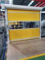 China PVC Fabric Car Wash Plastic Fast Action Automatic Servo System Rapid Roll High Speed Roller Shutter Door for sale