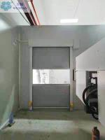 China PVC Fabric Car Wash Plastic Fast Action Automatic Servo System Rapid Roll High Speed Roller Shutter Door for sale