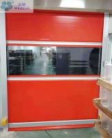 China Automatic Industrial Custom Fast Interior Exterior Roller Shutter Garage Plastic Roll up High Speed PVC Door for sale