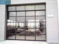 China Sliding 50mm 5000mm Height Glass Panel Garage Doors for sale
