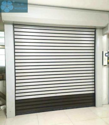 China 380V 1.2m/S Exterior Aluminium Roller Shutter Garage Doors for sale