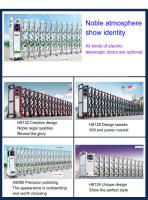 China 1600mm Height 15m/Min Stainless Steel Retractable Sliding Gate for sale