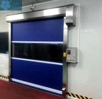 China Red 1.2m/S 0.8mm Curtain PVC Roller Shutter Doors for sale
