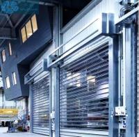 China Transparent 1.5m/S 4500mm Width High Speed Roll Up Doors for sale