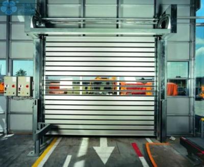 China Aluminum SD00012 1.5 Mm Fast Roll Up Door With Radar Sensor for sale