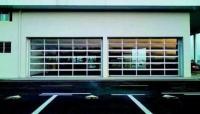 China Sliding 50mm 5000mm Height Glass Panel Garage Doors for sale