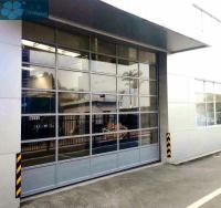 China Buglar Resistance 380V 40cm/S Glass Garage Doors for sale