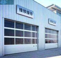 China Impact Resistance H3000mm 40cm/S Glass Panel Garage Doors for sale