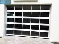 China Impact Resistance H3000mm 40cm/S Glass Panel Garage Doors for sale