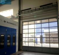 China Full View 240V DC 25cm/S Glass Panel Garage Doors for sale