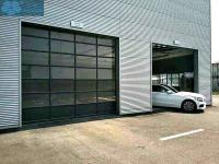 China Luxury 2.5mm Galvanized Steel 3m High Glass Garage Doors for sale