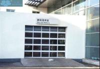 China Aluminium Alloy 4m Rail 4000mm Wide Glass Panel Garage Doors for sale