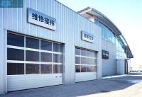 China 110V 420mm Panel Glass Front Garage Doors For 4S Shop for sale