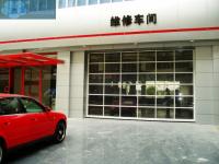 China Thermal Insulated 40mm 0.35mm Steel Full View Garage Doors for sale