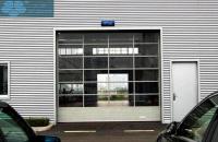 China 3m Height Glass Panel Garage Doors for sale