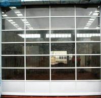 China 3m Height Glass Panel Garage Doors for sale