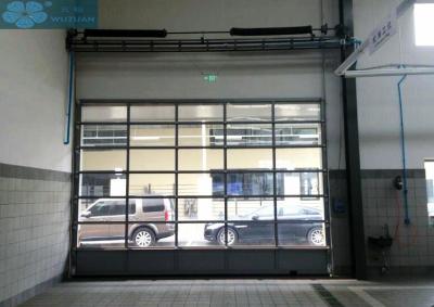 China Aluminum Alloy 4m Width 0.476mm Full View Garage Doors for sale