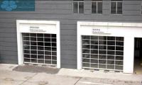 China Aluminum Alloy 4m Width 0.476mm Full View Garage Doors for sale