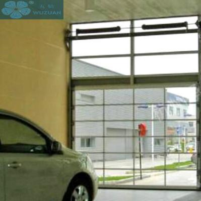 China Remote Control 50mm 2.5m Track Glass Panel Garage Doors for sale