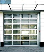 China Remote Control 50mm 2.5m Track Glass Panel Garage Doors for sale