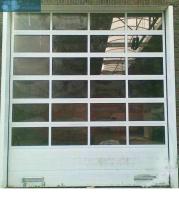 China 0.326mm 3m Rail Polycarbonate Glass Panel Garage Doors for sale