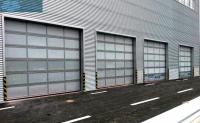 China Transparent 220V 40mm Sliding Glass Garage Doors for sale