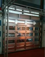 China Automatic 1mm 55mm Slats Glass Front Garage Doors for sale