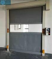 China Red 1.2m/S 0.8mm Curtain PVC Roller Shutter Doors for sale