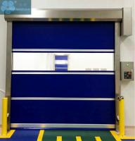China 2000mm Width 0.9mm Curtain High Speed Rolling Doors for sale