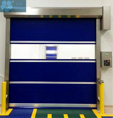 China 2000mm Width 0.9mm Curtain High Speed Rolling Doors for sale