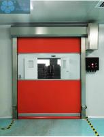 China Red 2m/S 2mm Steel High Speed Industrial Doors for sale