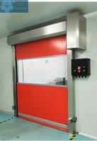 China Red 2m/S 2mm Steel High Speed Industrial Doors for sale