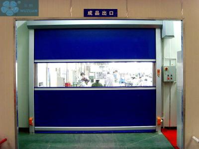 China 750W 1.0m/S PVC Roller Shutter Doors For Warehouse for sale