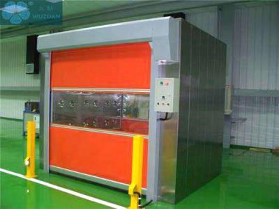 China Double Telecontroller 4000mm Width PVC Roller Shutter Doors for sale
