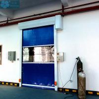 China Steel Frame 1.2m/S 1.5mm Curtain PVC Roller Shutter Doors for sale