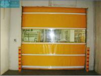 China Steel Frame 1.2m/S 1.5mm Curtain PVC Roller Shutter Doors for sale