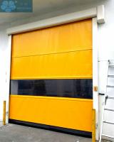 China Steel Frame 1.2m/S 1.5mm Curtain PVC Roller Shutter Doors for sale