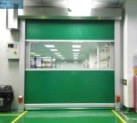 China Automatic 0.7m/S 0.8mm Curtain PVC Roller Shutter Doors for sale
