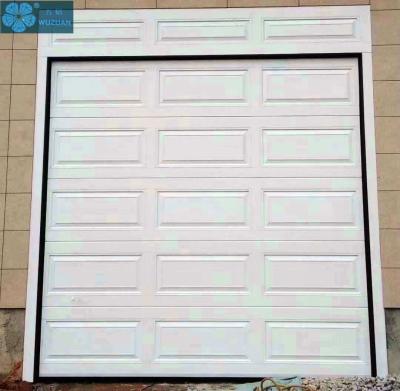 China White IP55 430mm Panel Residential Sectional Garage Door for sale