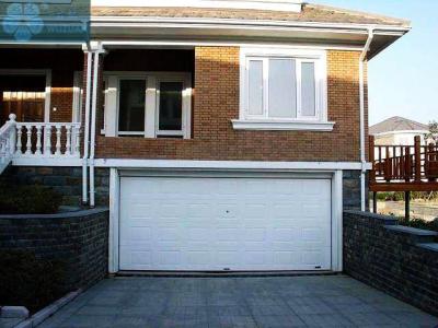 China Security 3000mm Width 800N Sectional Overhead Garage Door for sale