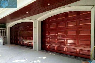 China Aluminium Alloy 38mm IP55 Sectional Overhead Garage Door for sale