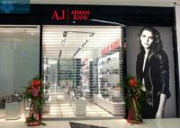 China 5m Width PVC Clear Vision Roller Shutters For Commercial Shop for sale